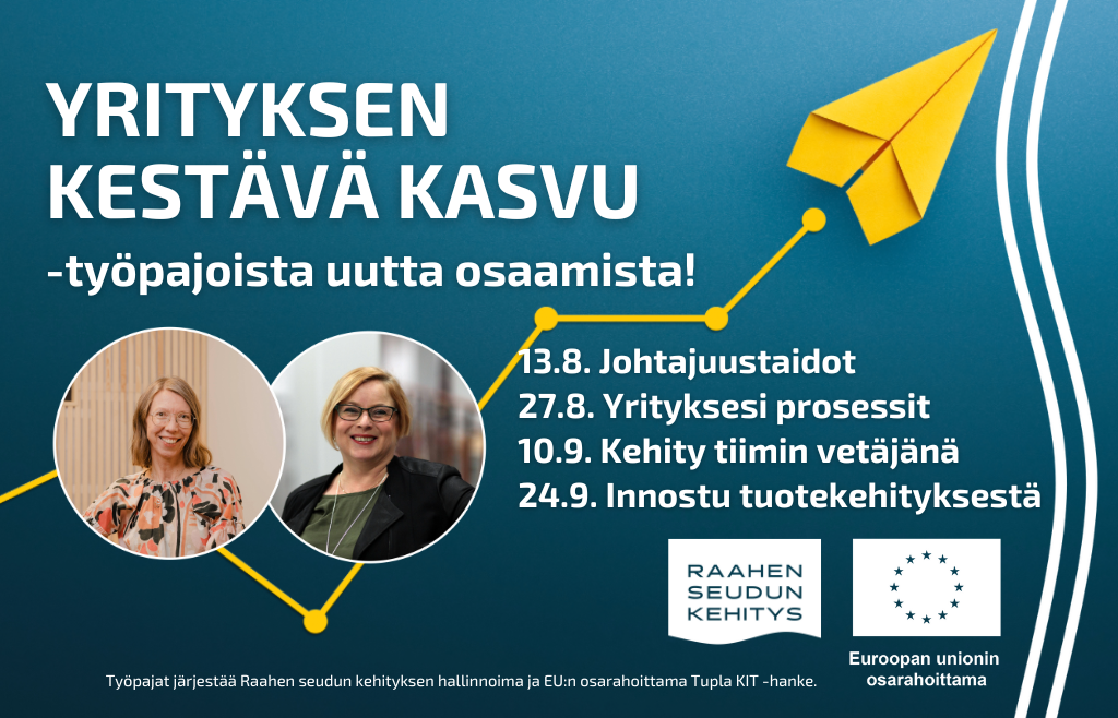 Yrityksen kasvu rakentuu arjessa – tule mukaan kehittämään johtamista ja selkeyttämään tekemistä ...